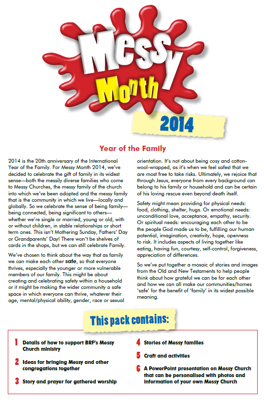 Messy Month 2014 - Messy Church : Messy Church